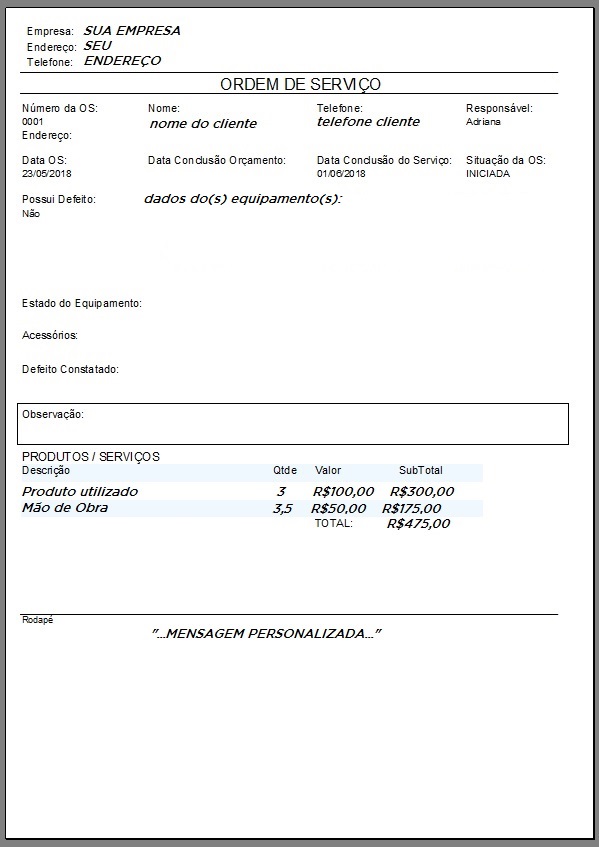 sistema de ordem de serviço